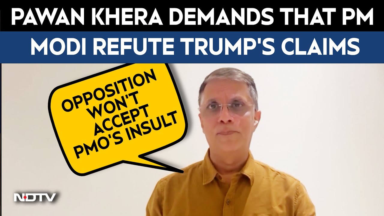 Modi Trump Call | Congress' Pawan Khera Demands That PM Modi Refute ...