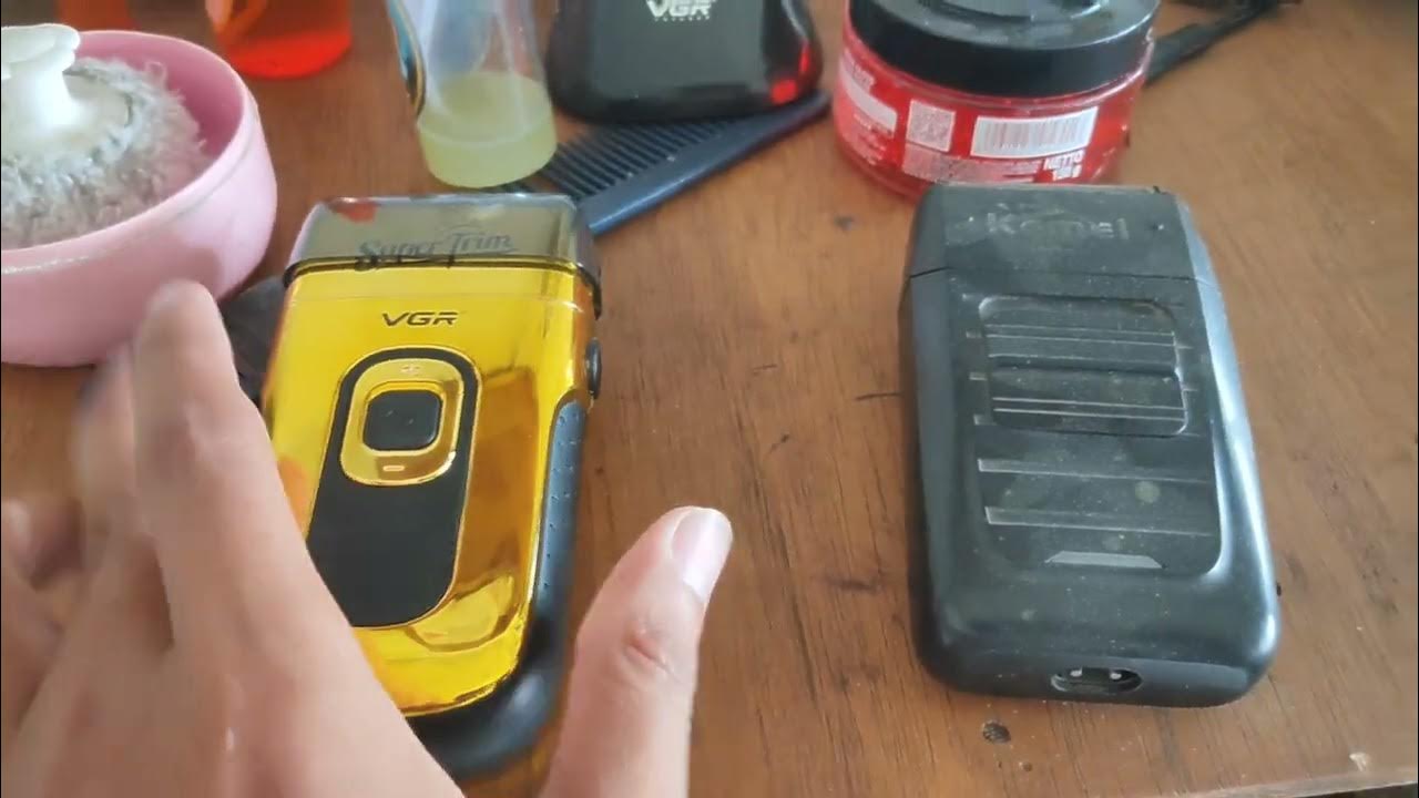 unboxing shaver vgr 332 vs kemei1102 - YouTube
