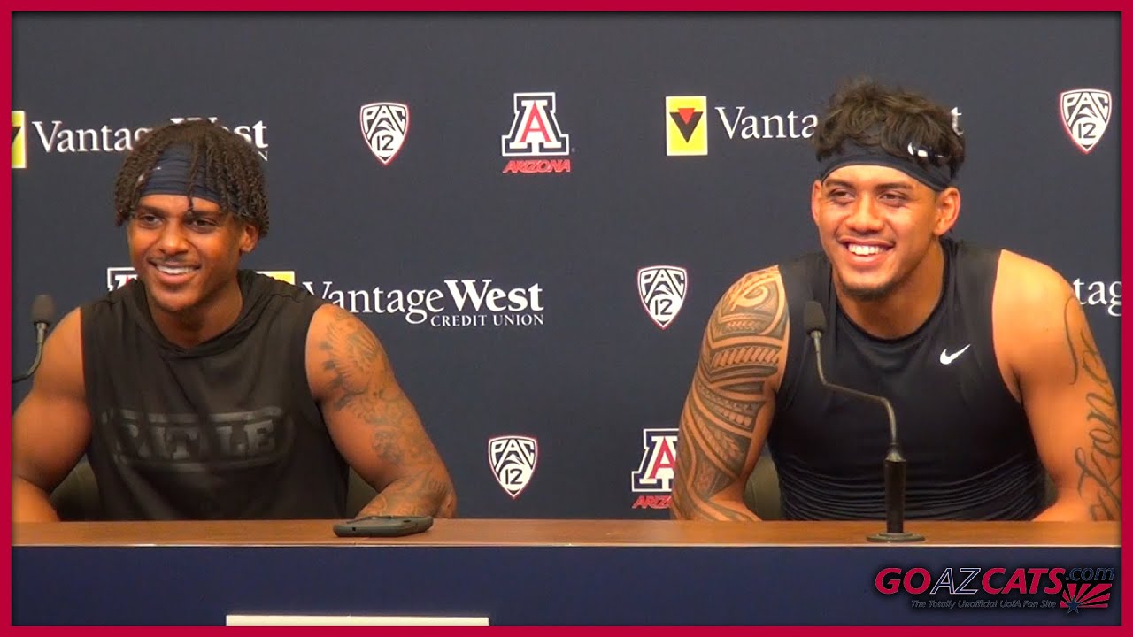 WR Jacob Cowing & QB Jayden de Laura recap Arizona's 43-20 win over ...