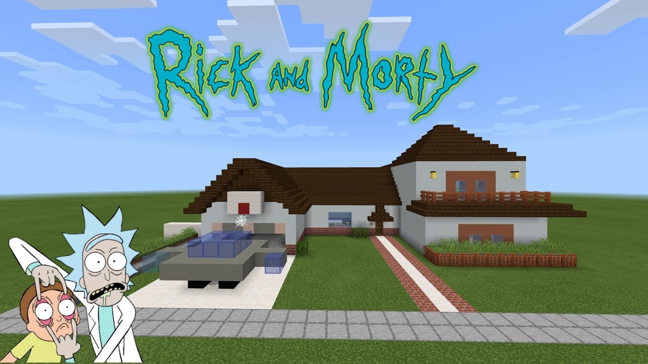 BUILDING THE RICK AND MORTY HOUSE IN MINECRAFT! - YouTube