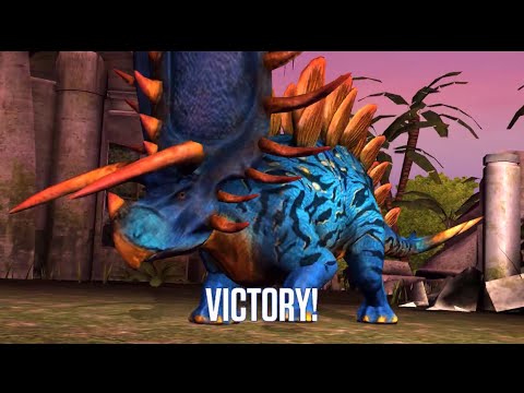 Jurassic World the Game - Lvl 40 STEGOCERATOPS - YouTube
