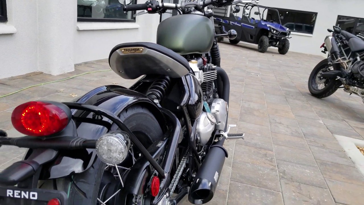 2019 Triumph Bobber - Matt Khaki Green - YouTube