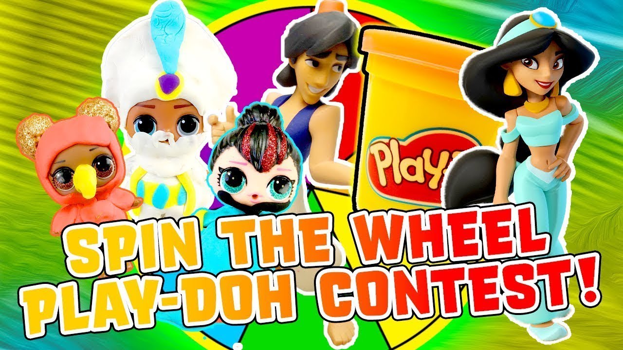 LOL Surprise Dolls Aladdin Spin the Wheel Play-Doh Game! With Prince ...