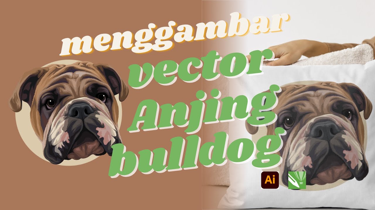 menggambar vector anjing bulldog - coreldraw - adobe illustrator - lofi ...