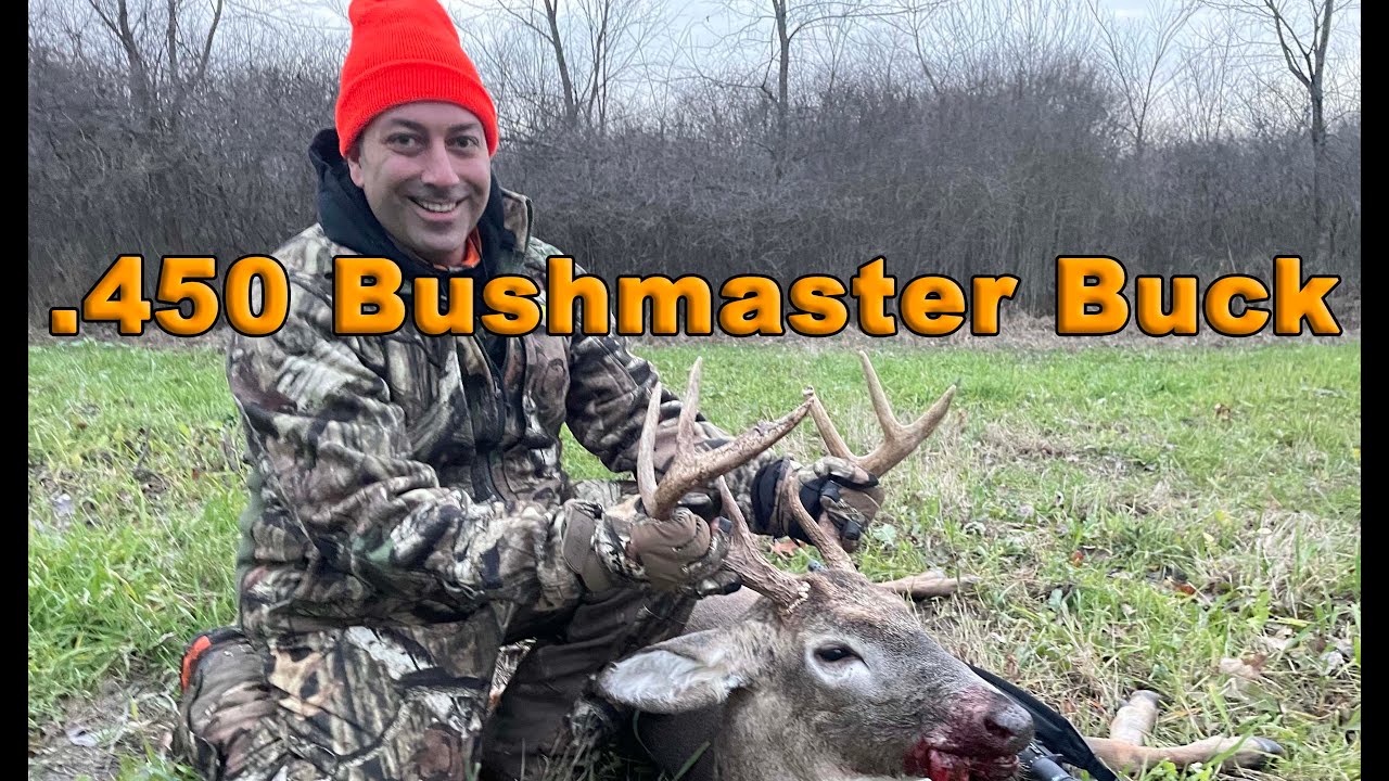 Buck Dropped with a .450 Bushmaster! - YouTube