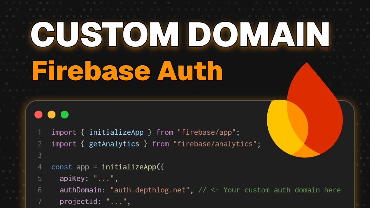 How to use a custom domain in Firebase Auth - YouTube