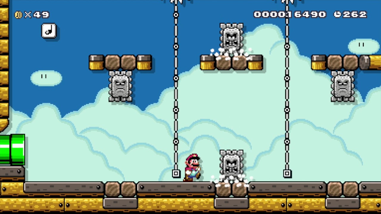 Super Mario Maker Levels: "Sky Fortress" - YouTube