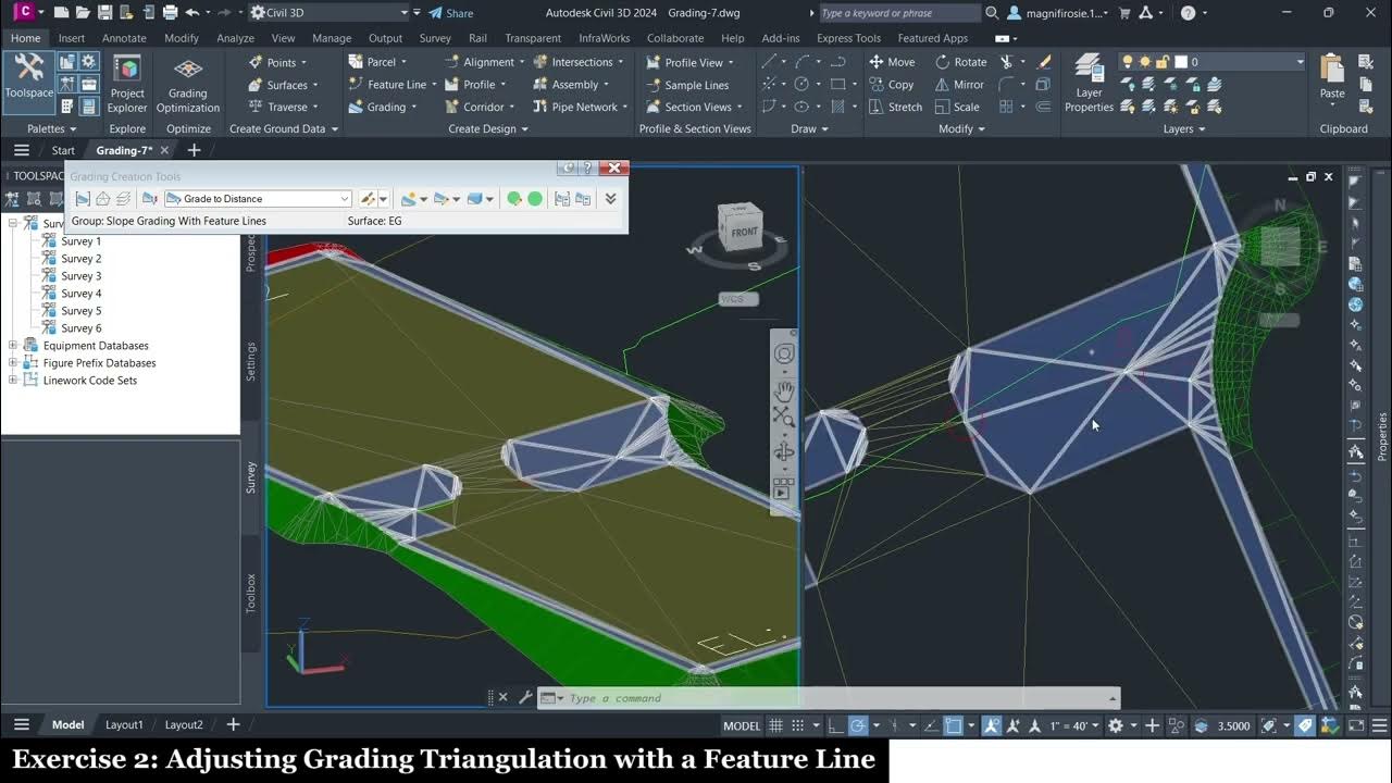 Video 40: Using Feature Lines to Modify a Grading - YouTube