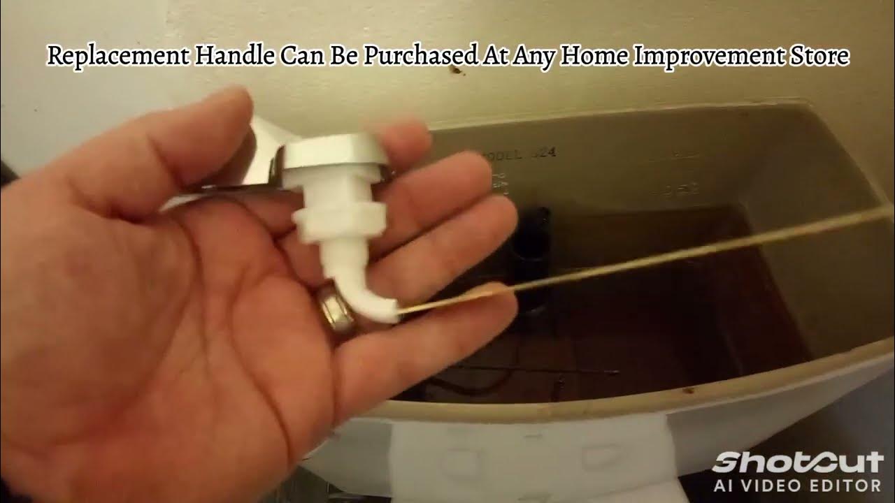 How To Replace A Broken Toilet Handle (Easy) - YouTube