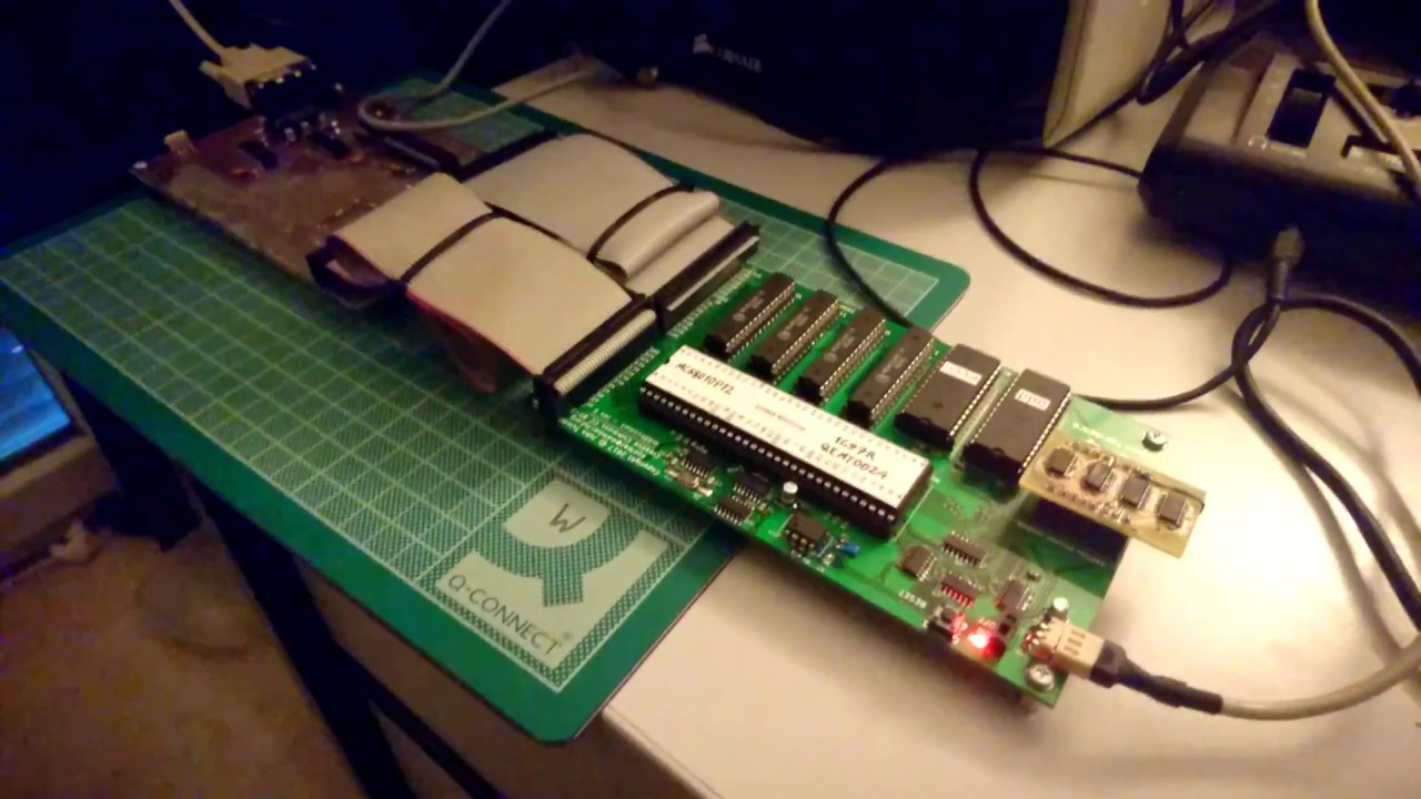 Motorola 68010 homebrew computer running C test programs - YouTube