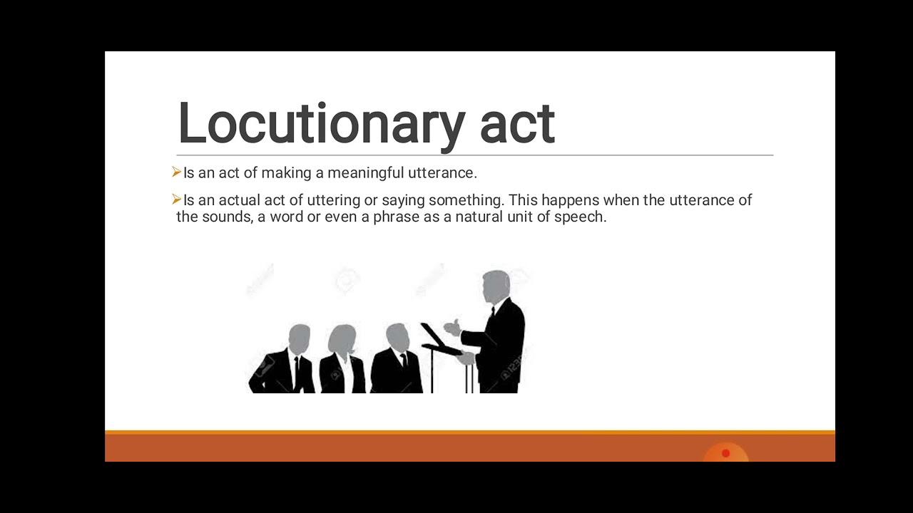 LOCUTIONARY ILLOCUTIONARY AND PERLOCUTIONARY ACT - YouTube
