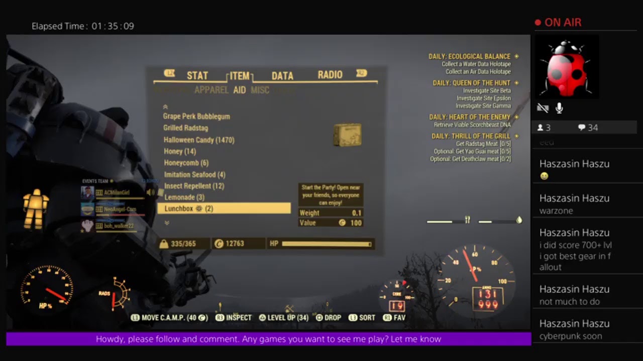 Fallout 76 I will help you level up Found a bear arm best melee weapon ...