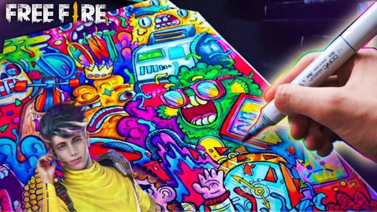 *EPIC* Free fire Doodle // Drawing!! | Tuds - YouTube