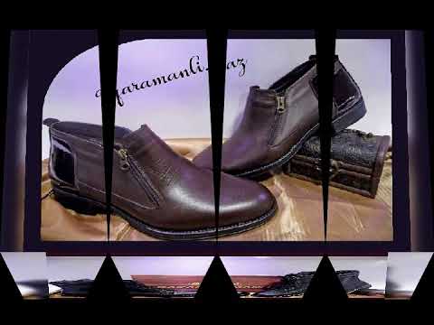 Qaramanli kisi ayaqqabilari! (Tebii deri)