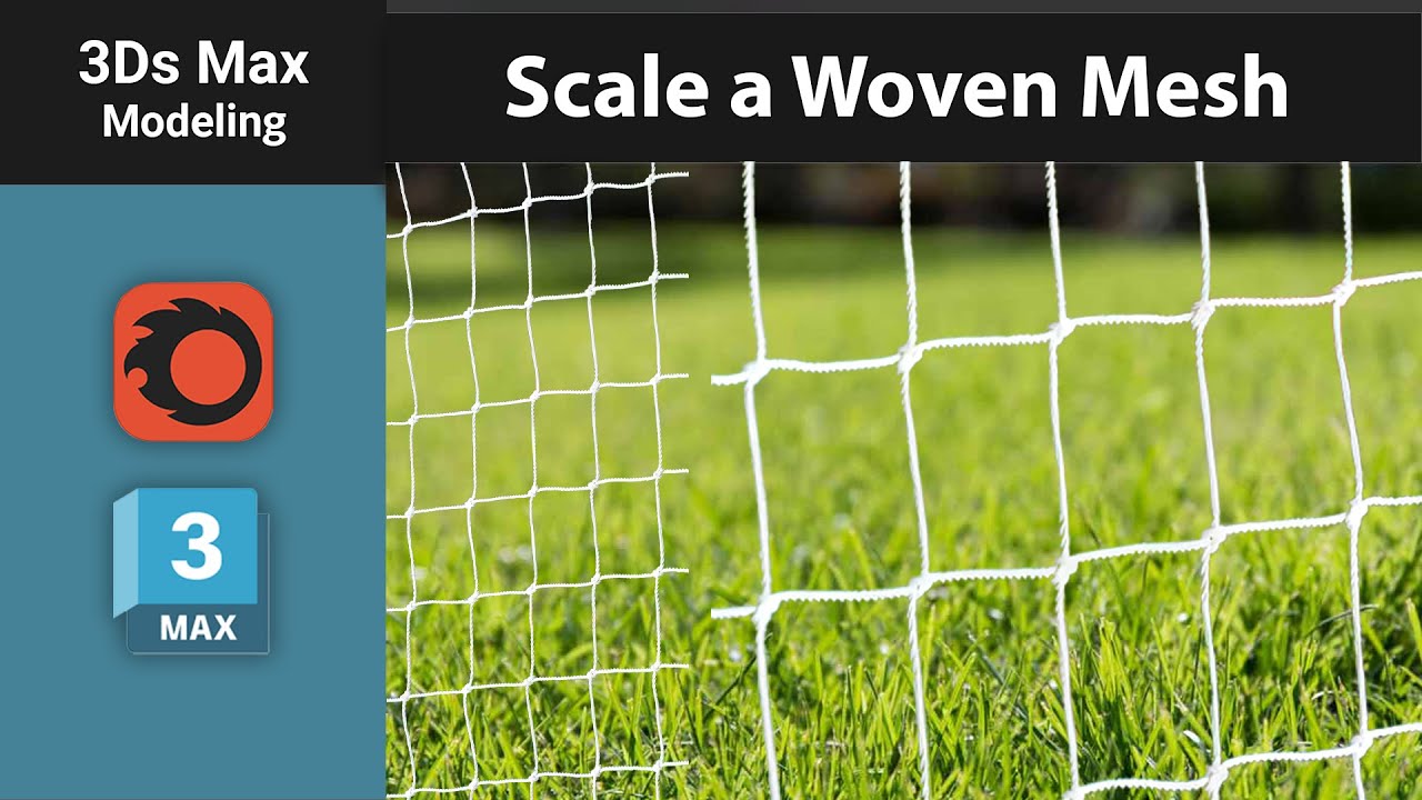 How to Scale a Woven Mesh in 3ds Max | Quick & Easy Method - YouTube