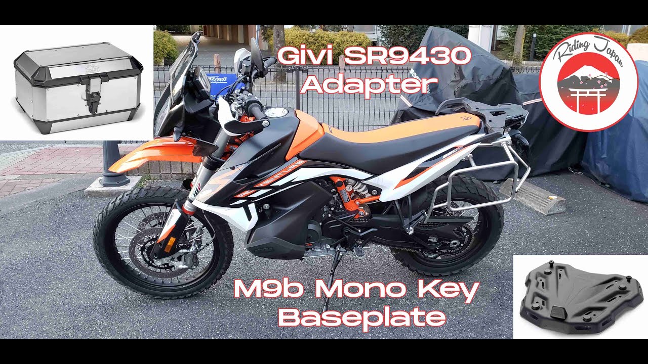 #215 Monokey top box plate for KTM Adventure 890 R, SR9430 Adapter, M9b ...