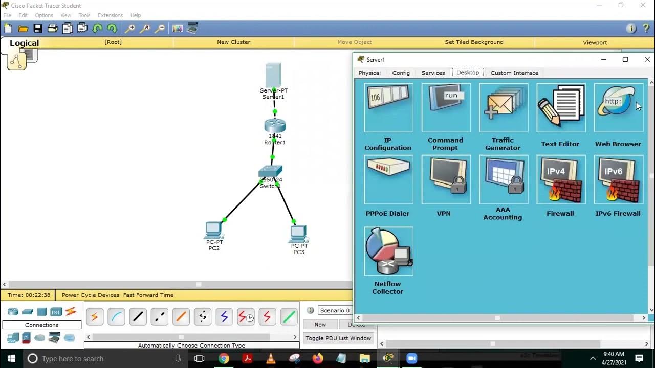 DNS & FTP Servers using Cisco Packet Tracer - YouTube