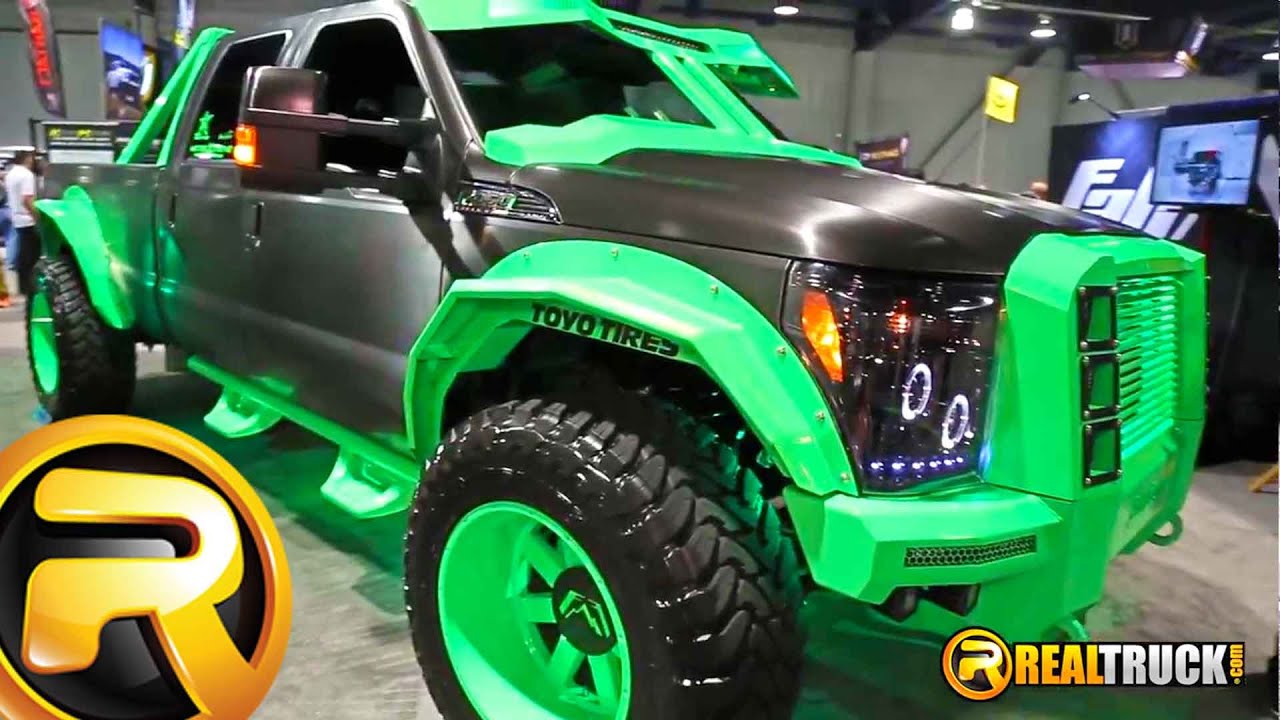 Fab Fours Ford Super Duty Platinum Custom Truck on 40" inch Tires SEMA ...