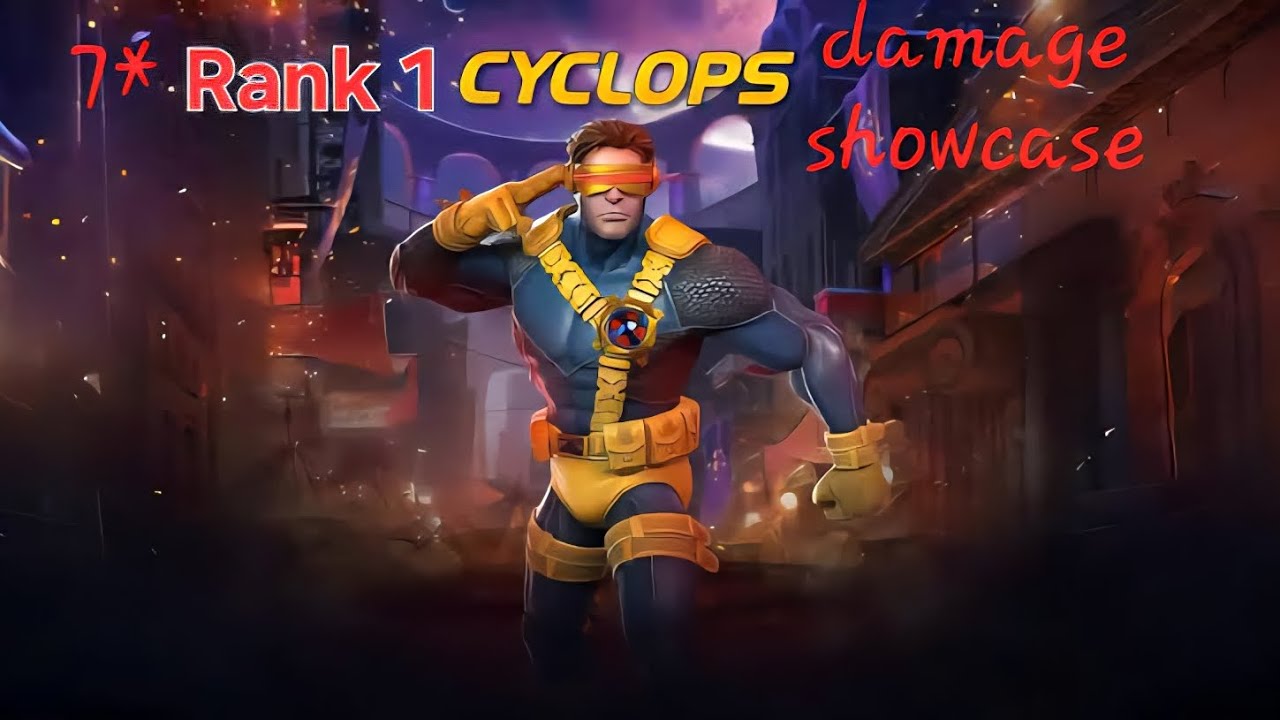 7* Rank 1 cyclops damage showcase @MarvelContestofChampions - YouTube