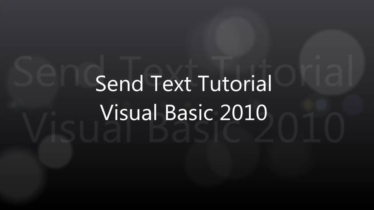 Send text to Label and Textbox onClick - Visual Basic Tutorial - YouTube