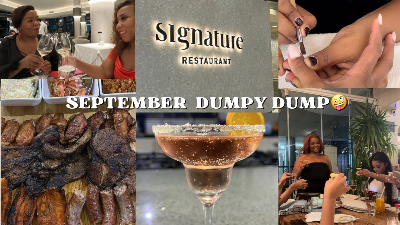 #dumptruck 🤭: sept. dump, signature restaurant, getting nails done ...