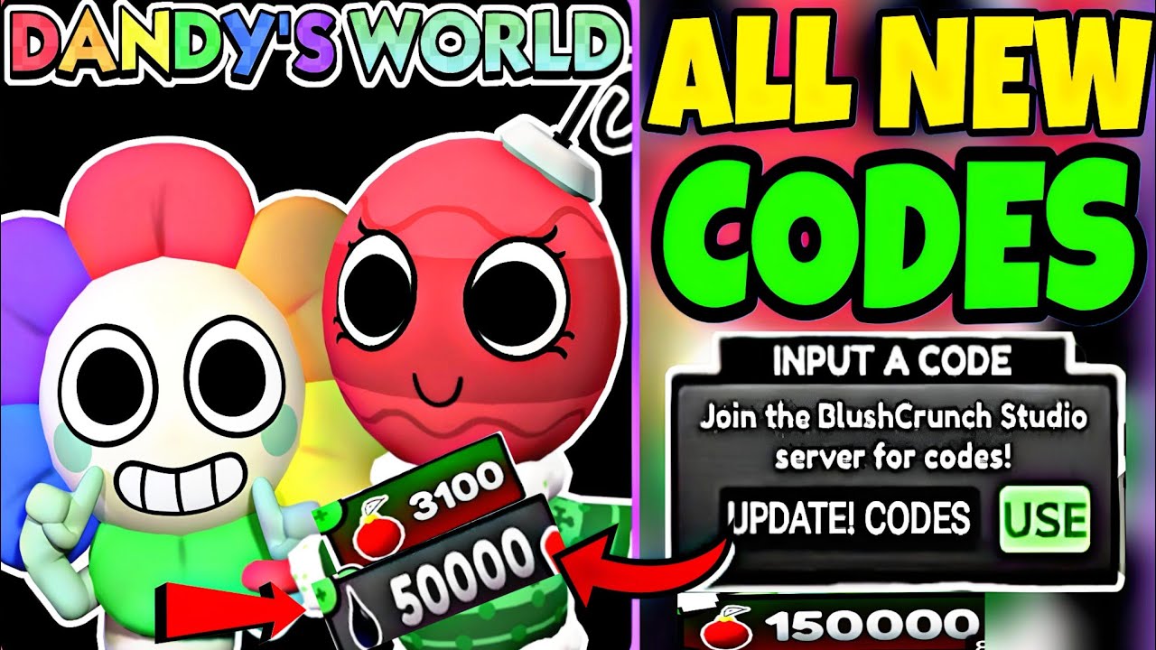 UPDATE CODES⚡ALL WORKING CODES FOR DANDY'S WORLD - ROBLOX DANDY'S WORLD ...
