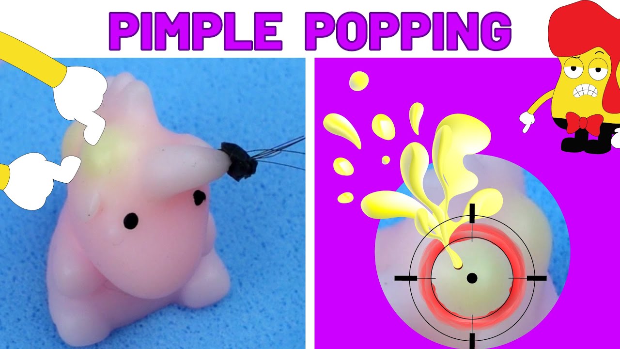 Pop pimple Mochi squishy - self care disgusting unicorn fidget toy # ...