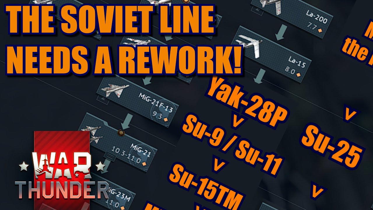 War Thunder How the SOVIET High rank tech tree should be!!! An idea to ...