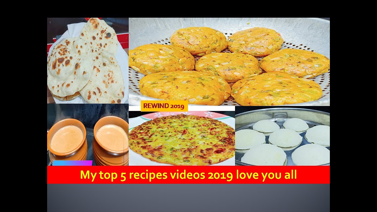 TOP 5 RECIPE VIDEO 2019 By RAJ KITCHEN RECIPE My Lucky Year 2019 - YouTube