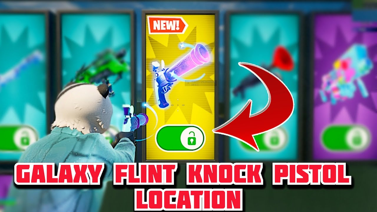 *NEW* GALAXY FLINT KNOCK PISTOL 1V1 with every gun FORTNITE Balloon ...