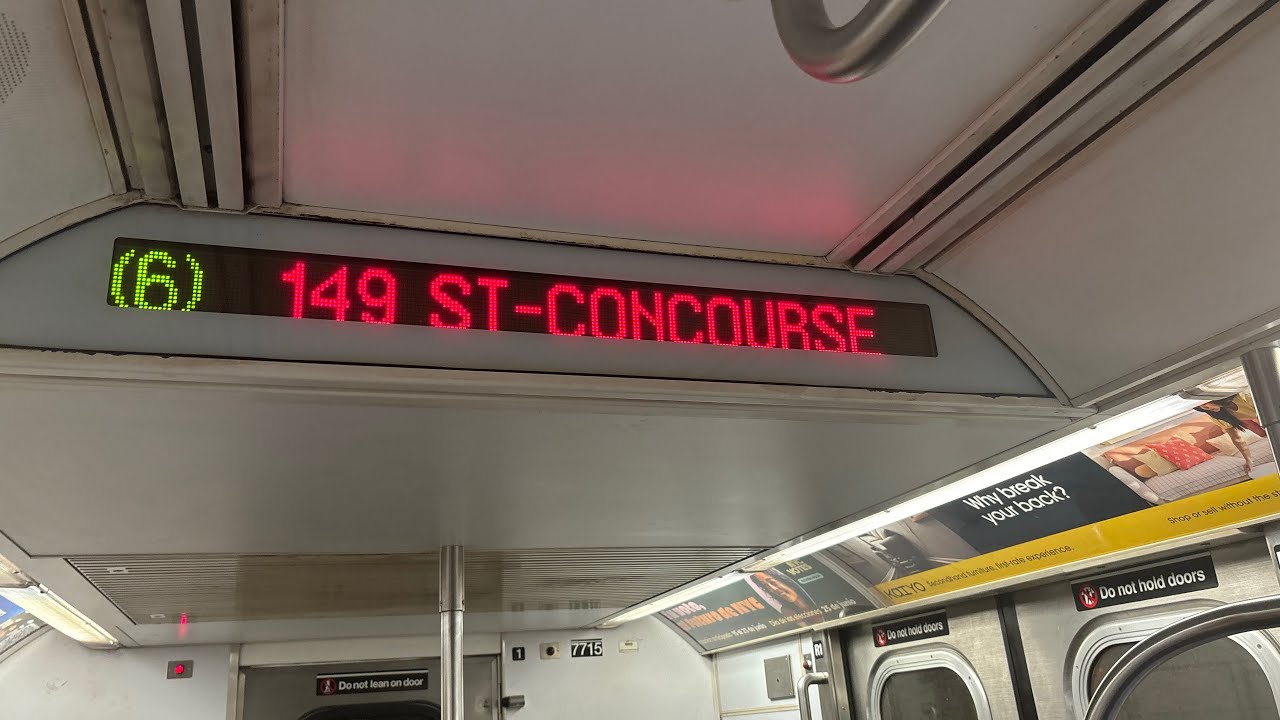R142a (6) train ride from 149th Street-Grand Concourse to Brooklyn ...