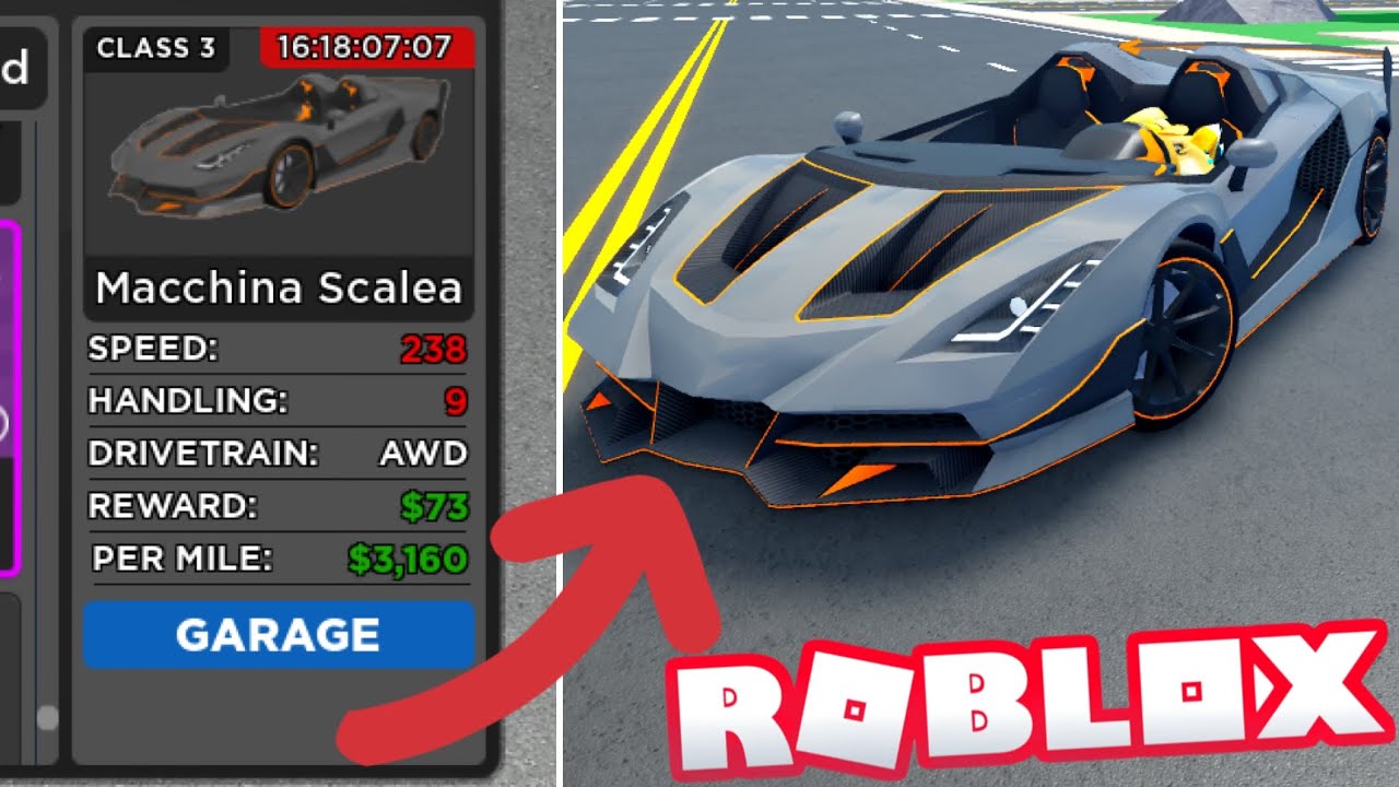 Buying the new Limited Macchina Scalea in Roblox Car Dealership Tycoon ...