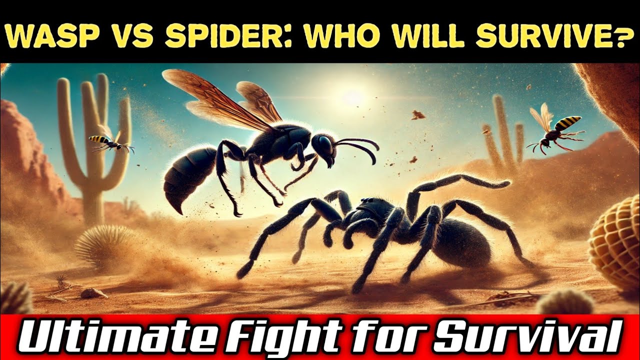 Wasp vs spider Fight for Survive|Best Animal fight scenes|Fight to Die ...