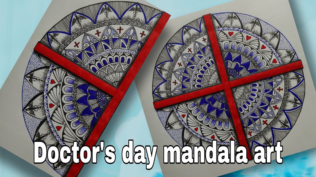 Doctor's day mandala art/ 3D mandala art/ step by step mandala / fail ...