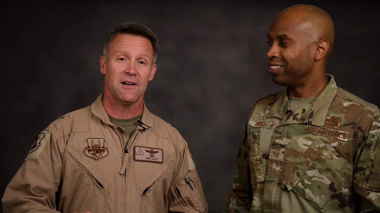 Brig. Gen. Dan Tulley and Chief Master Sgt. Kenneth Bruce COVID-19 ...