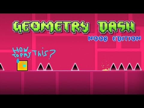 Noob playing "geometry dash" - YouTube