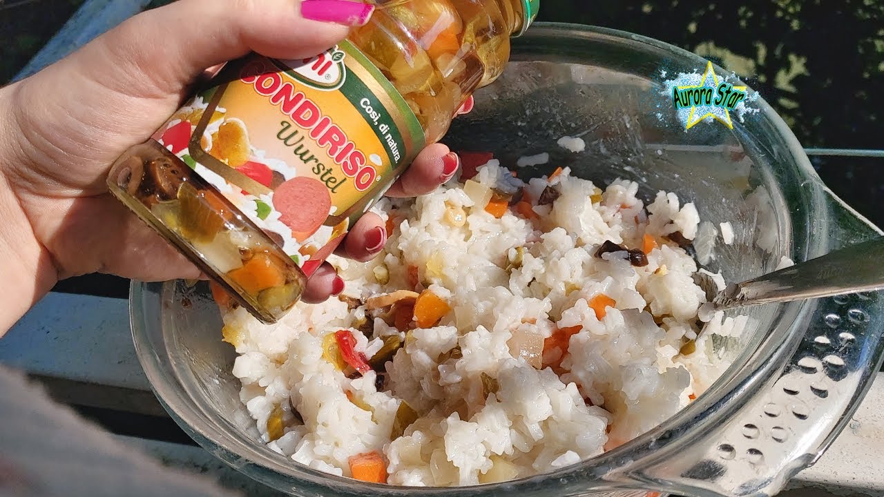 Come preparare l'insalata di riso con il condiriso - YouTube