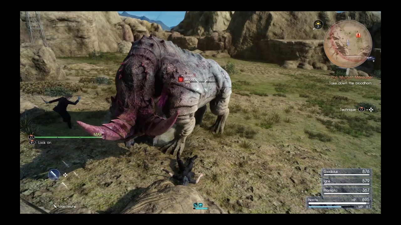 FINAL FANTASY XV Boss Fight 1 - YouTube