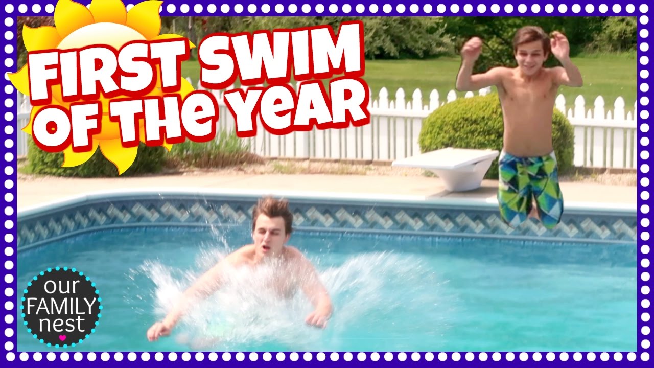 FIRST SWIM OF THE YEAR!! - YouTube