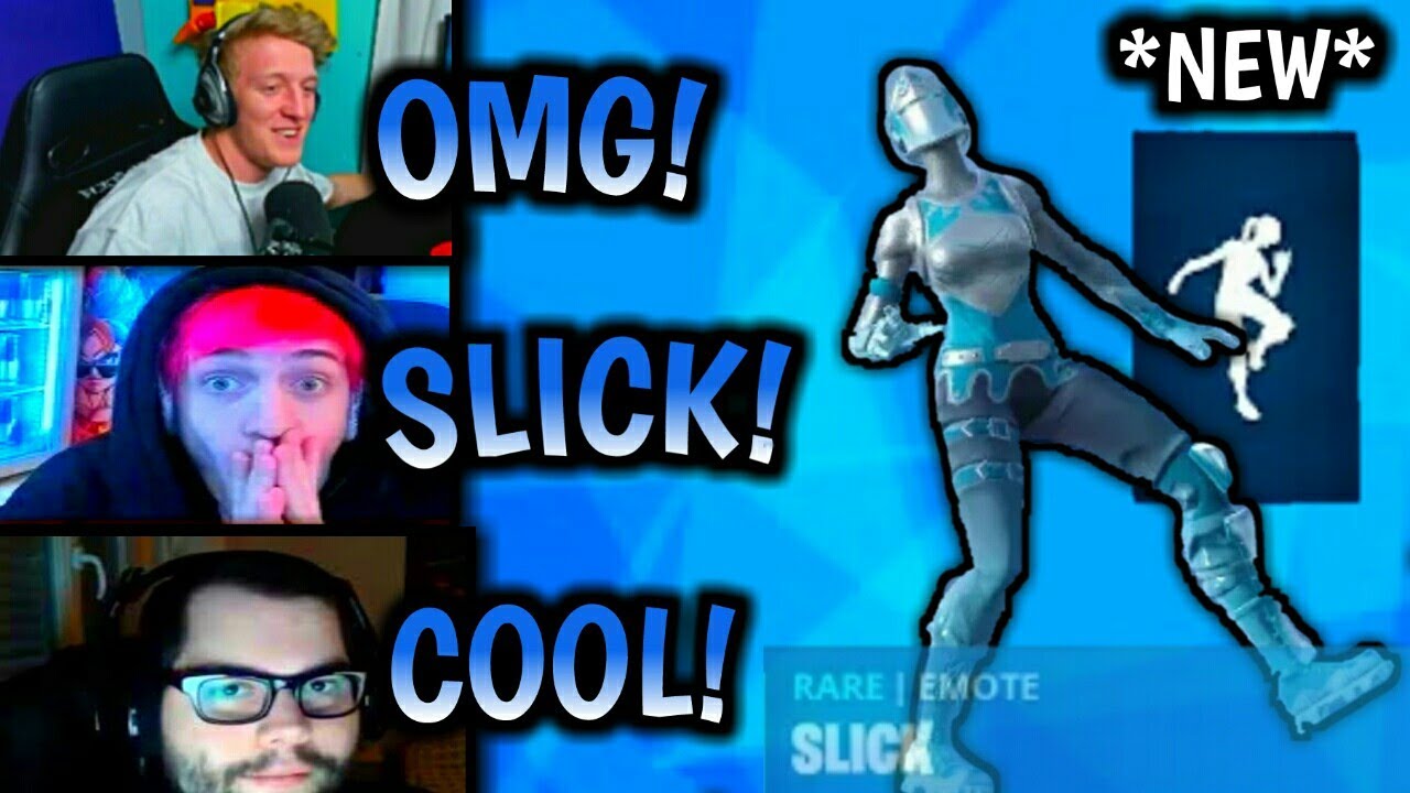 STREAMERS REACT TO *NEW* SLICK EMOTE/DANCE! Fortnite DANCE Moments ...