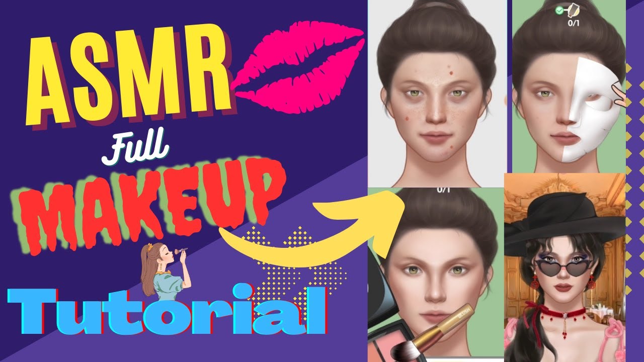 ASMR full makeup tutorial |ASMR Acne removal makeup | facial for party ...