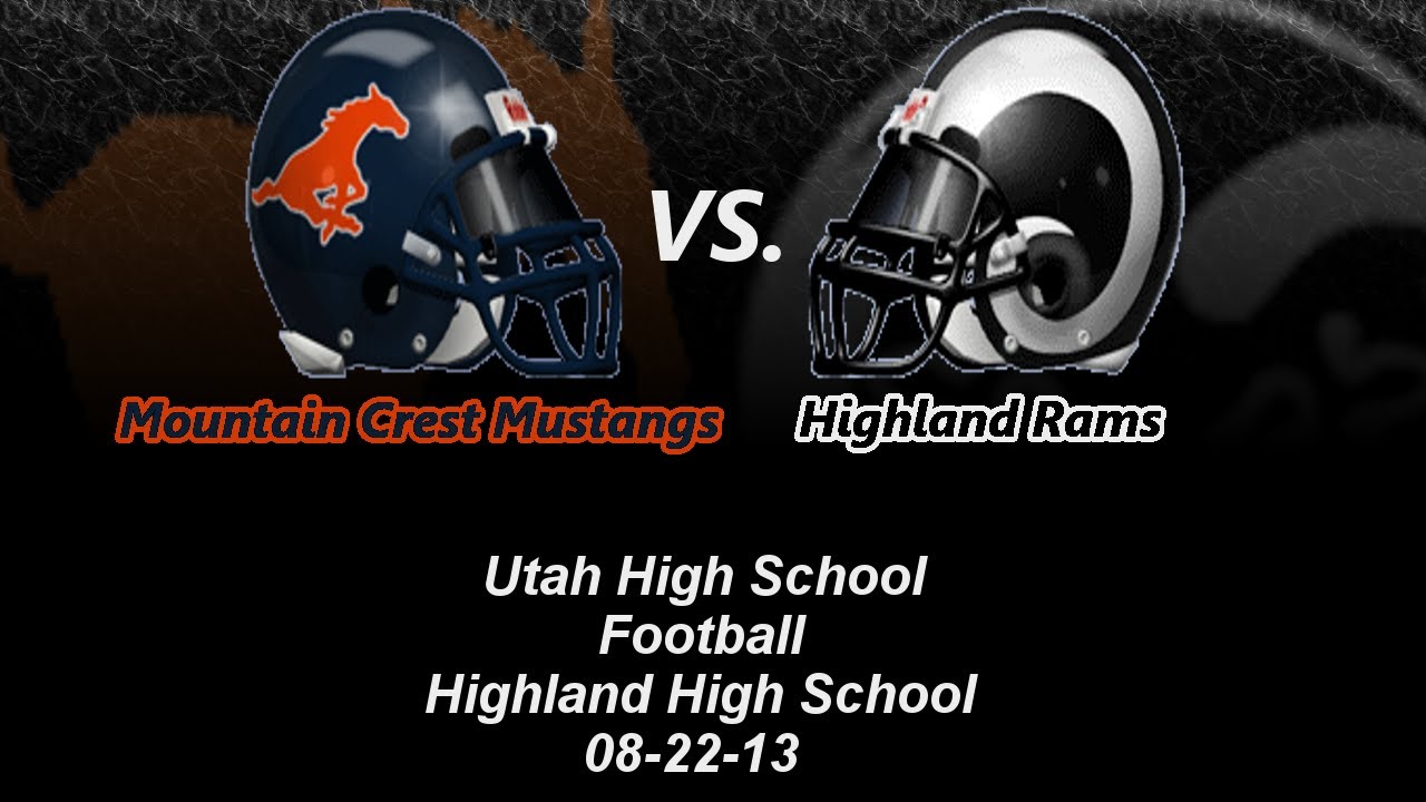 High school football: Mountain Crest Mustangs vs Highland Rams ...
