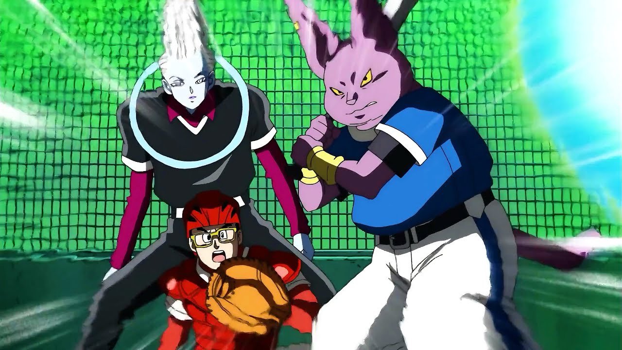 Goku Pitches Champa in Baseball and Goku Dies Again English Dub - YouTube