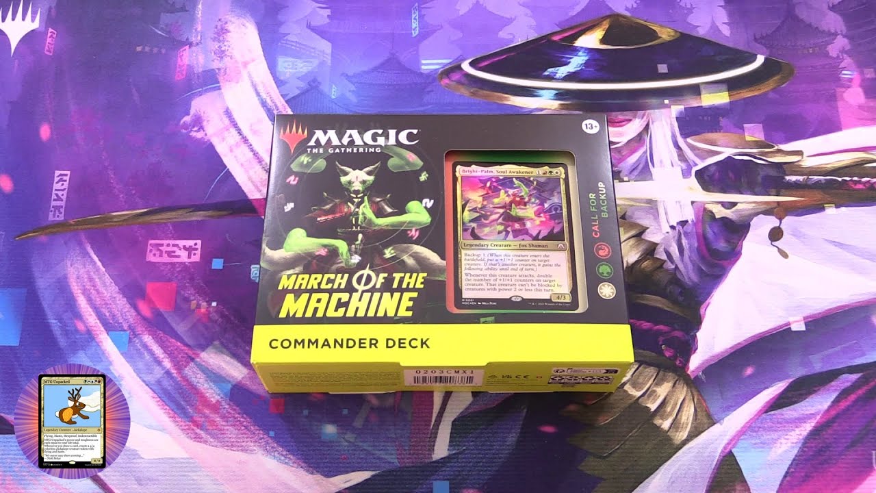 March of the Machine Commander Deck: Call for Backup Unboxed - YouTube