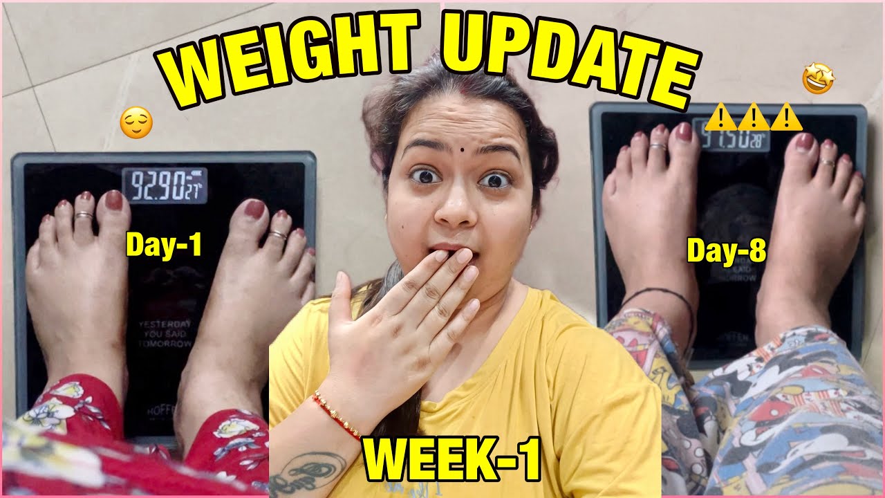 WEIGHT and INCHES UPDATE after WEEK-1 | 45-Days of my Weight Loss ...