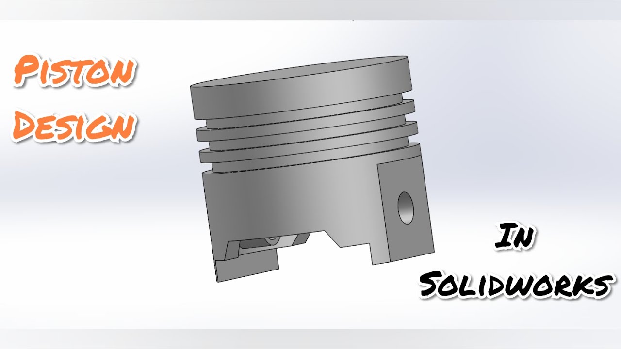 Piston Design In Solidworks #solidworks #piston #design # ...