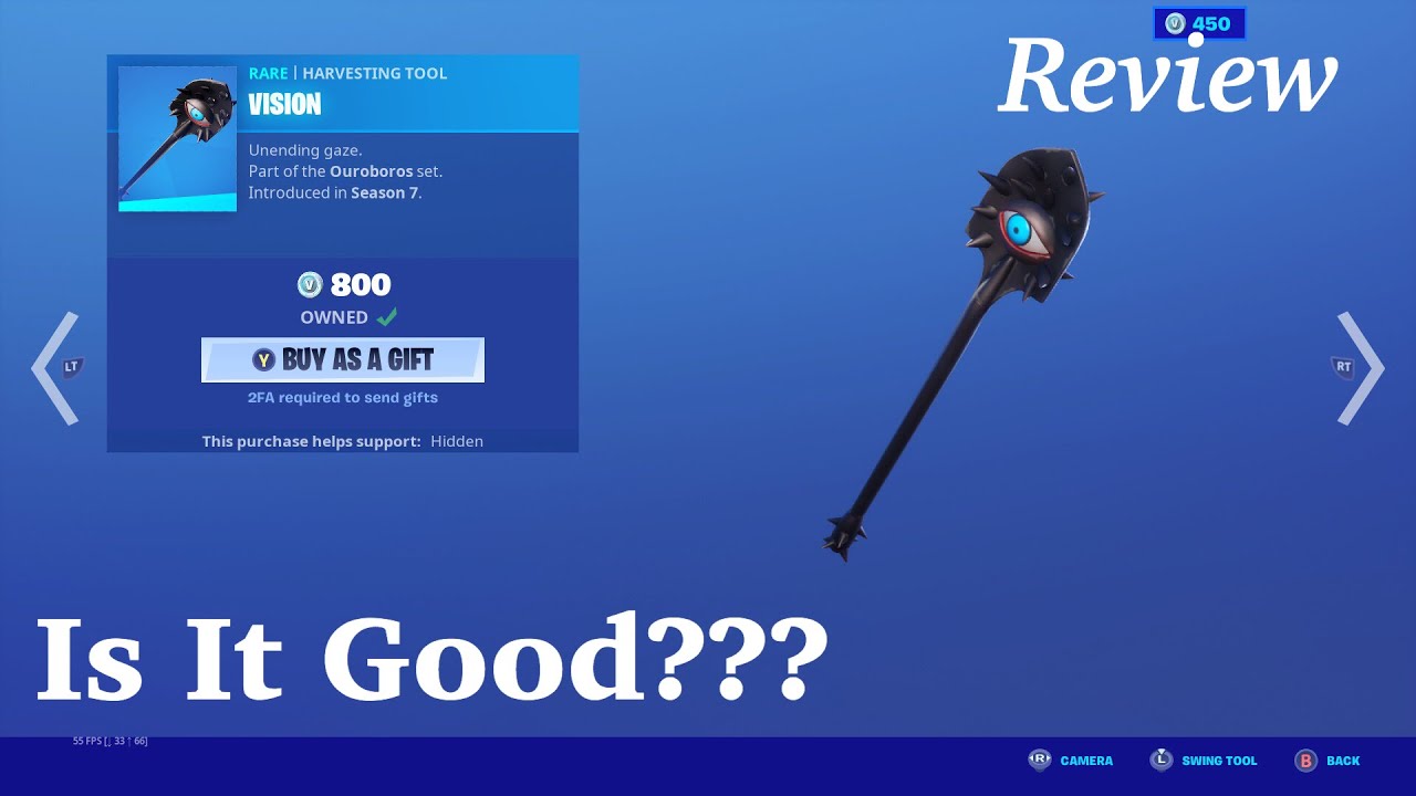 Buying and Reviewing the Vision Pickaxe - YouTube