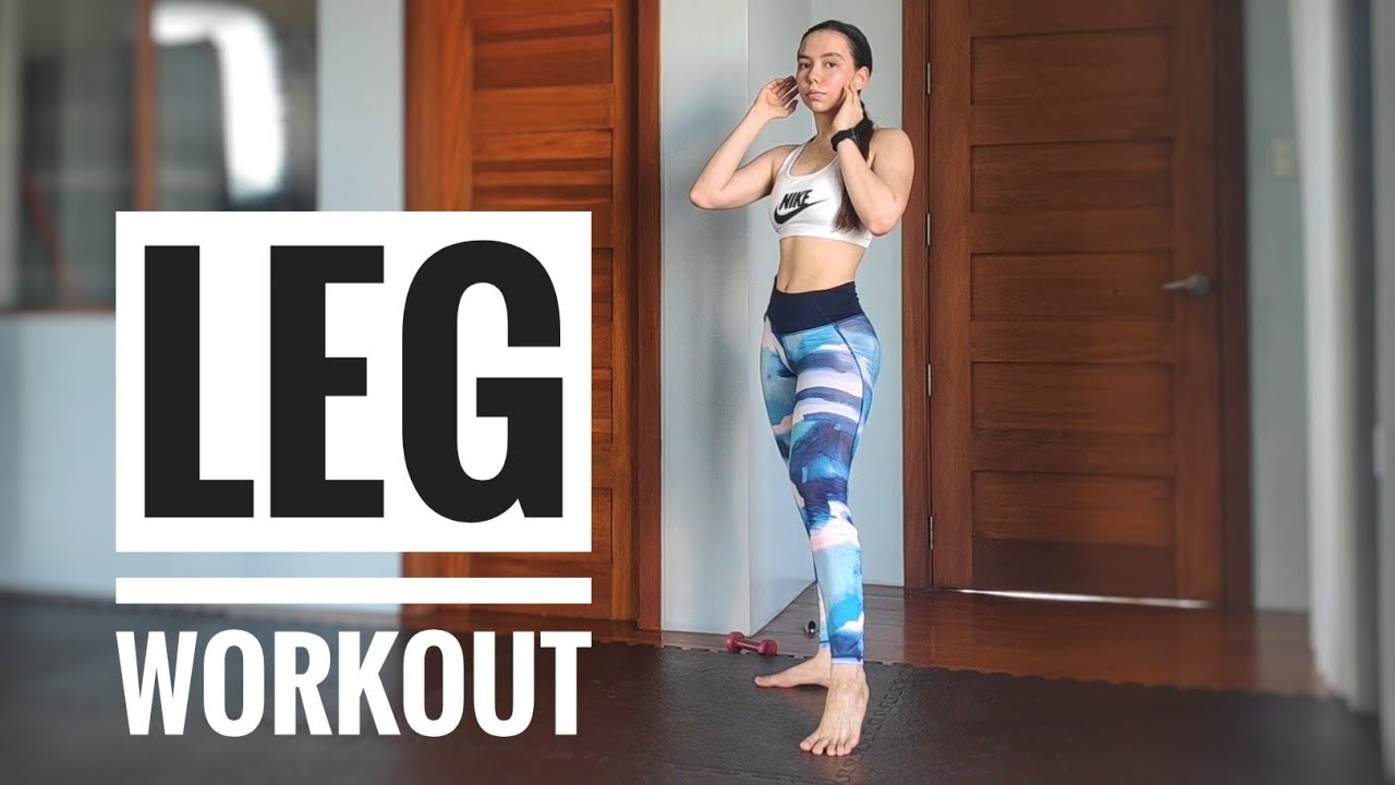 Effective Home LEG WORKOUT For Butt, Thighs and Calves (No Equipment ...