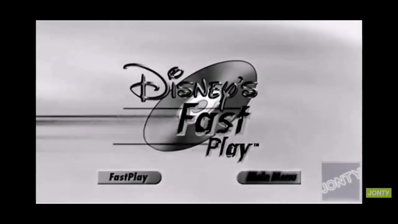 Disney,s Fast Play Logo in B&W Reversed - YouTube