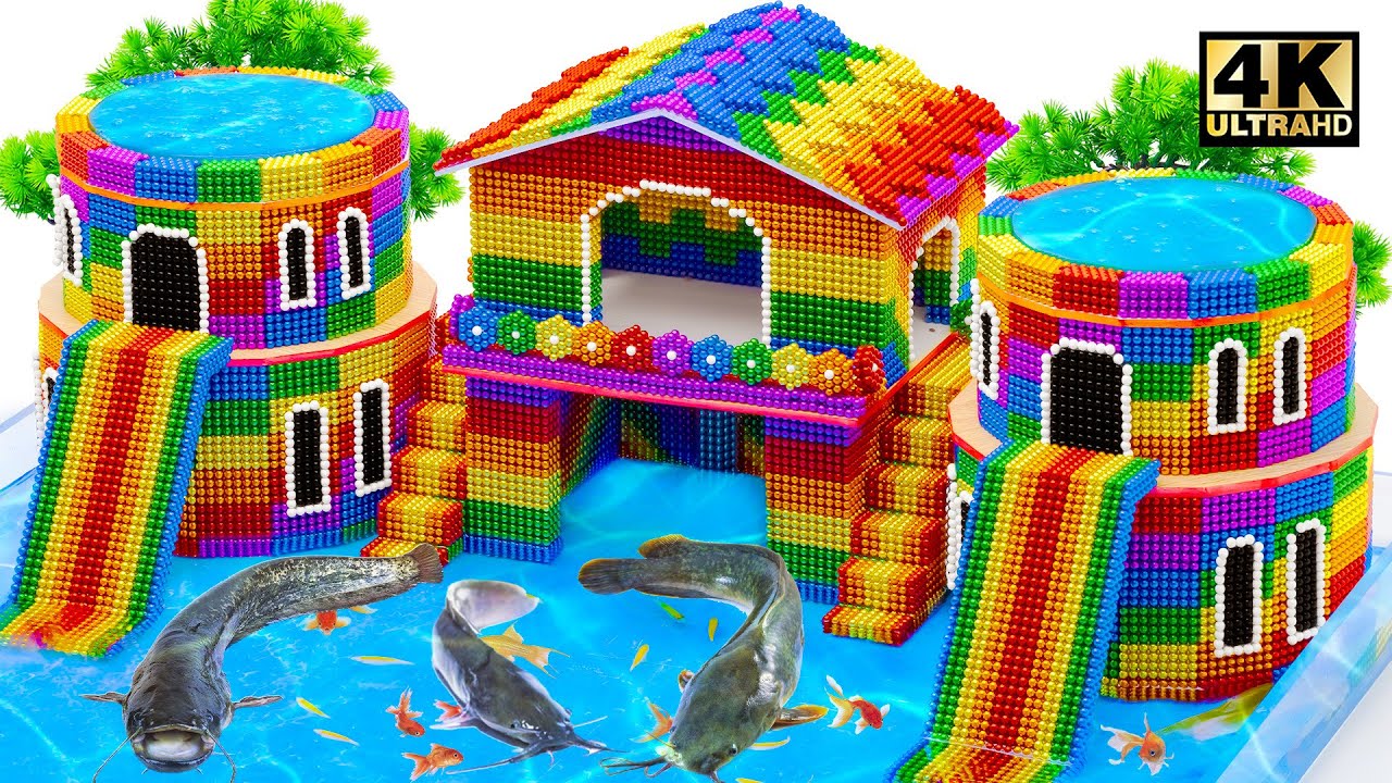 DIY How To Build Giant Underground House For Eel Catfish With ASMR ...
